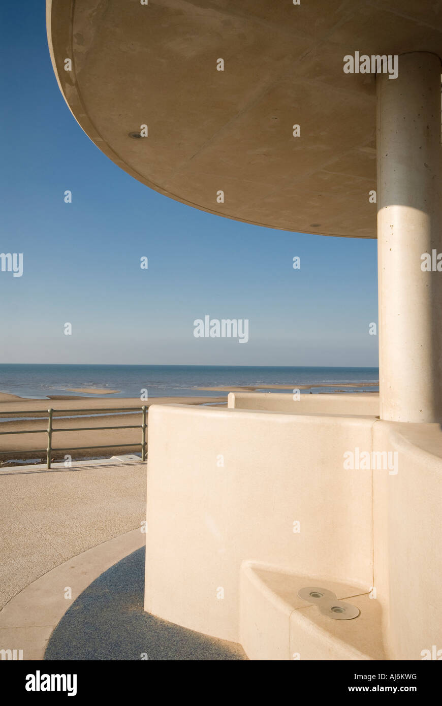 Cleveleys Promenade on the Fylde Coast Stock Photo - Alamy