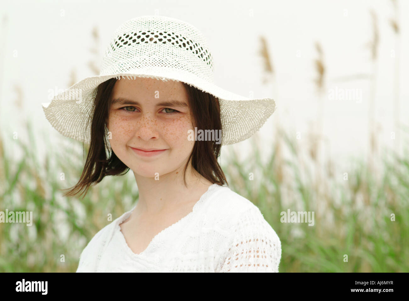 Beautiful natural child in the summer Stock Photo - Alamy