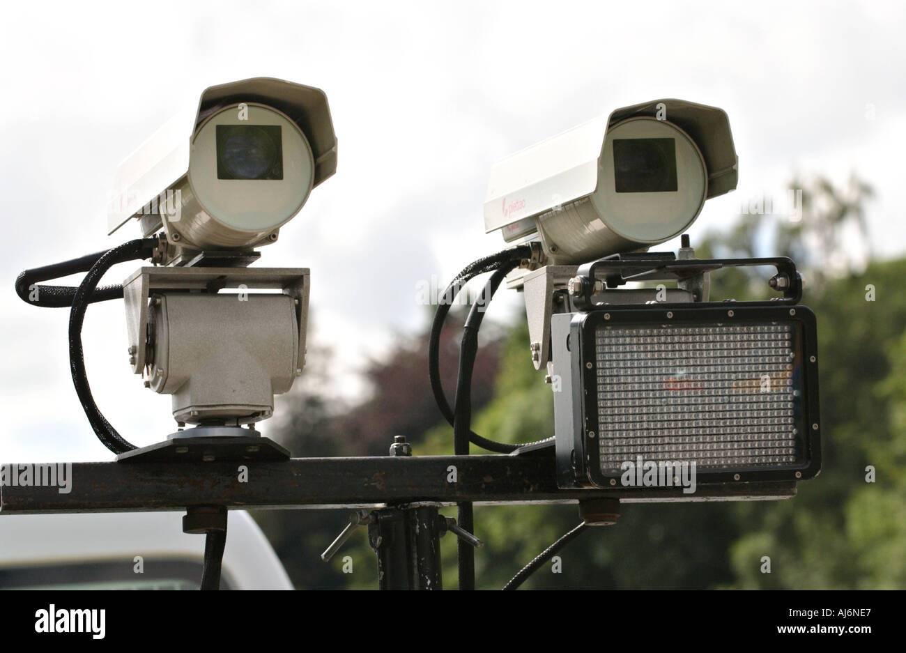 Car Tax Camera Checkpoint in a DVLA operation in South Wales UK GB ...