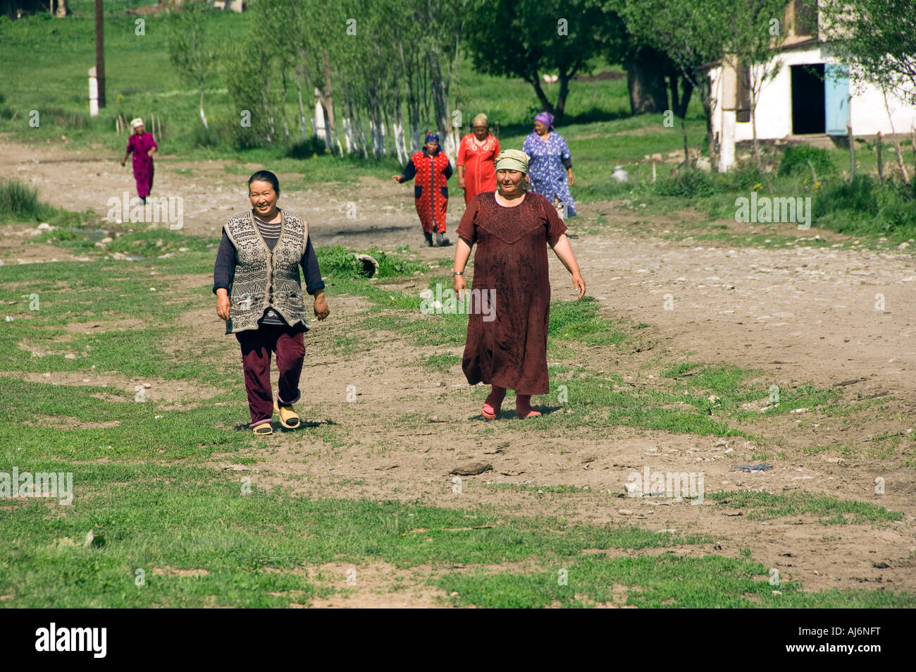 Kazakh women Kazakhstan Stock Photo - Alamy