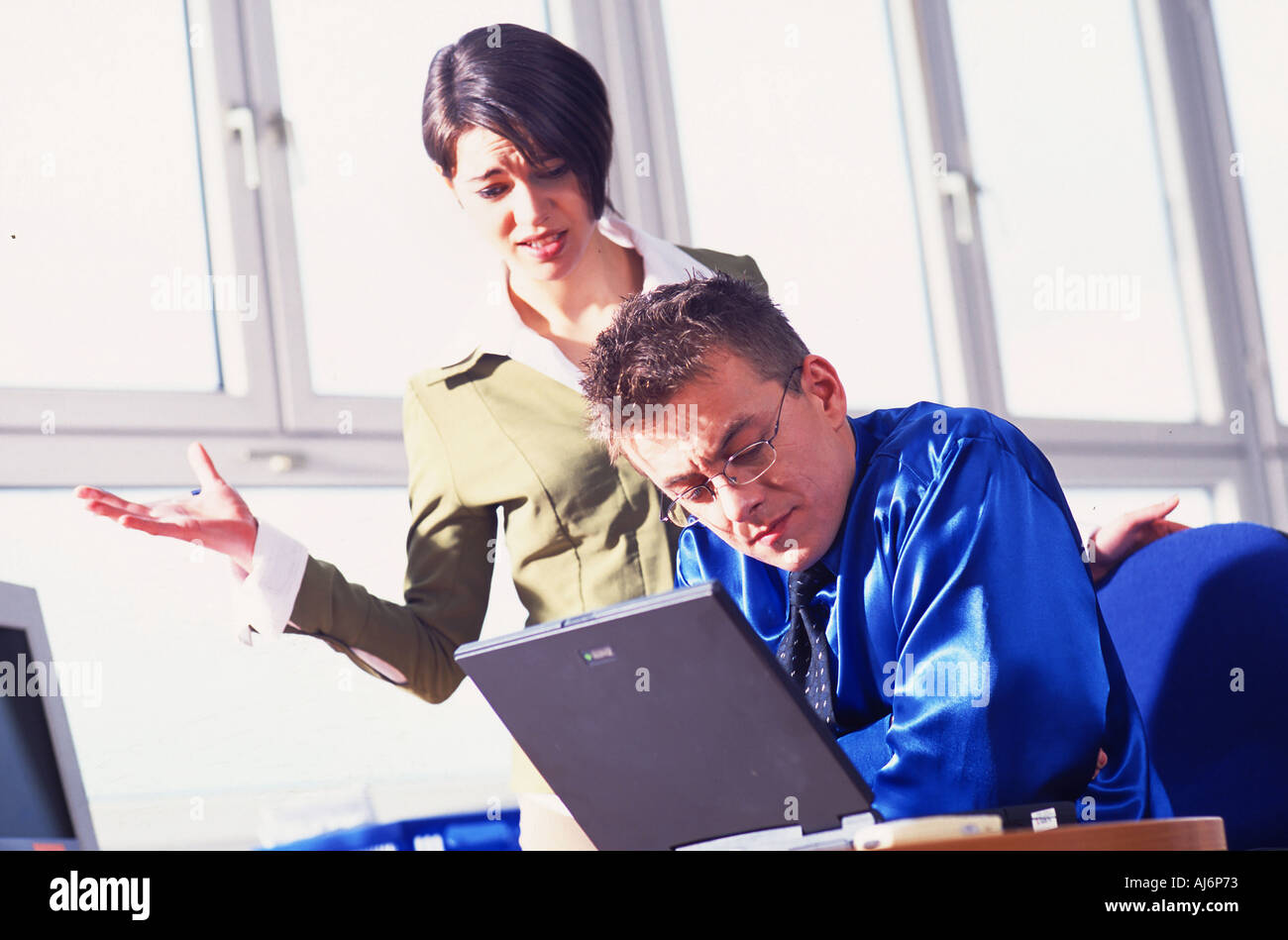 Frown boss glasses man hi-res stock photography and images - Alamy