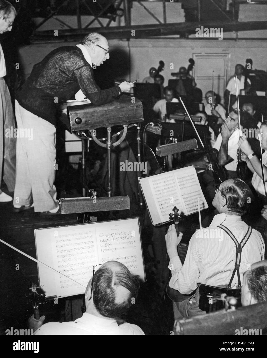 IGOR STRAVINSKY Russian composer 1882 to 1971 seen here at La Scala ...