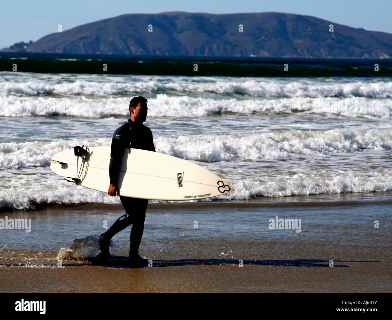 A day of Surfing Pismo Beach Stock Photo - Alamy