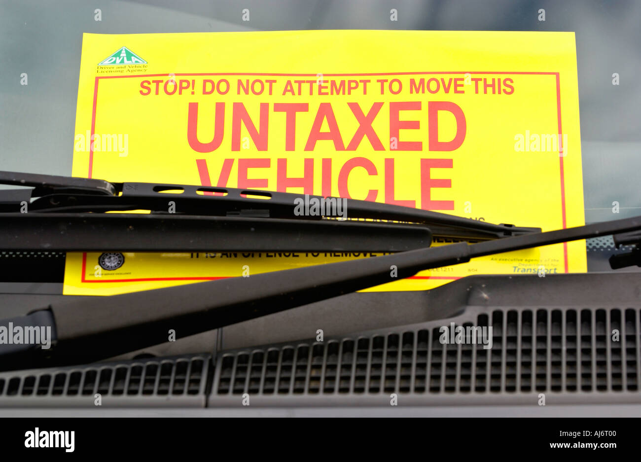 Untaxed vehicle sticker High Resolution Stock Photography and Images ...