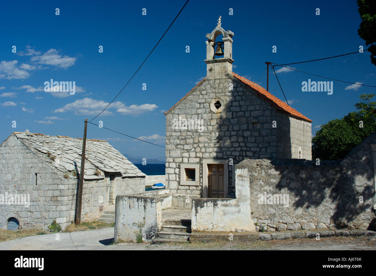 Duba Peljeska church Croatia Stock Photo - Alamy