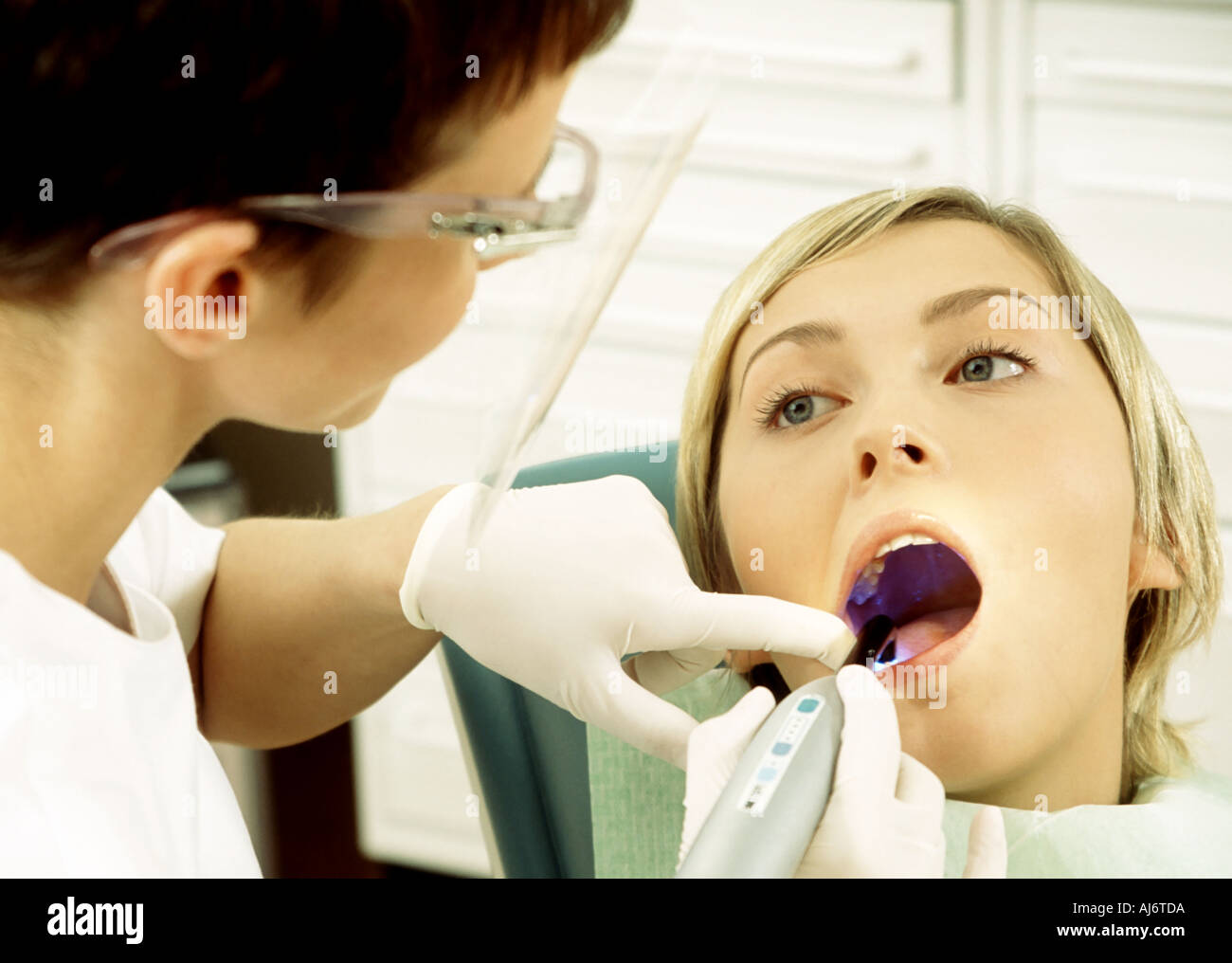 indoor dentistry study cabinet medicine dentistry close up woman women ...