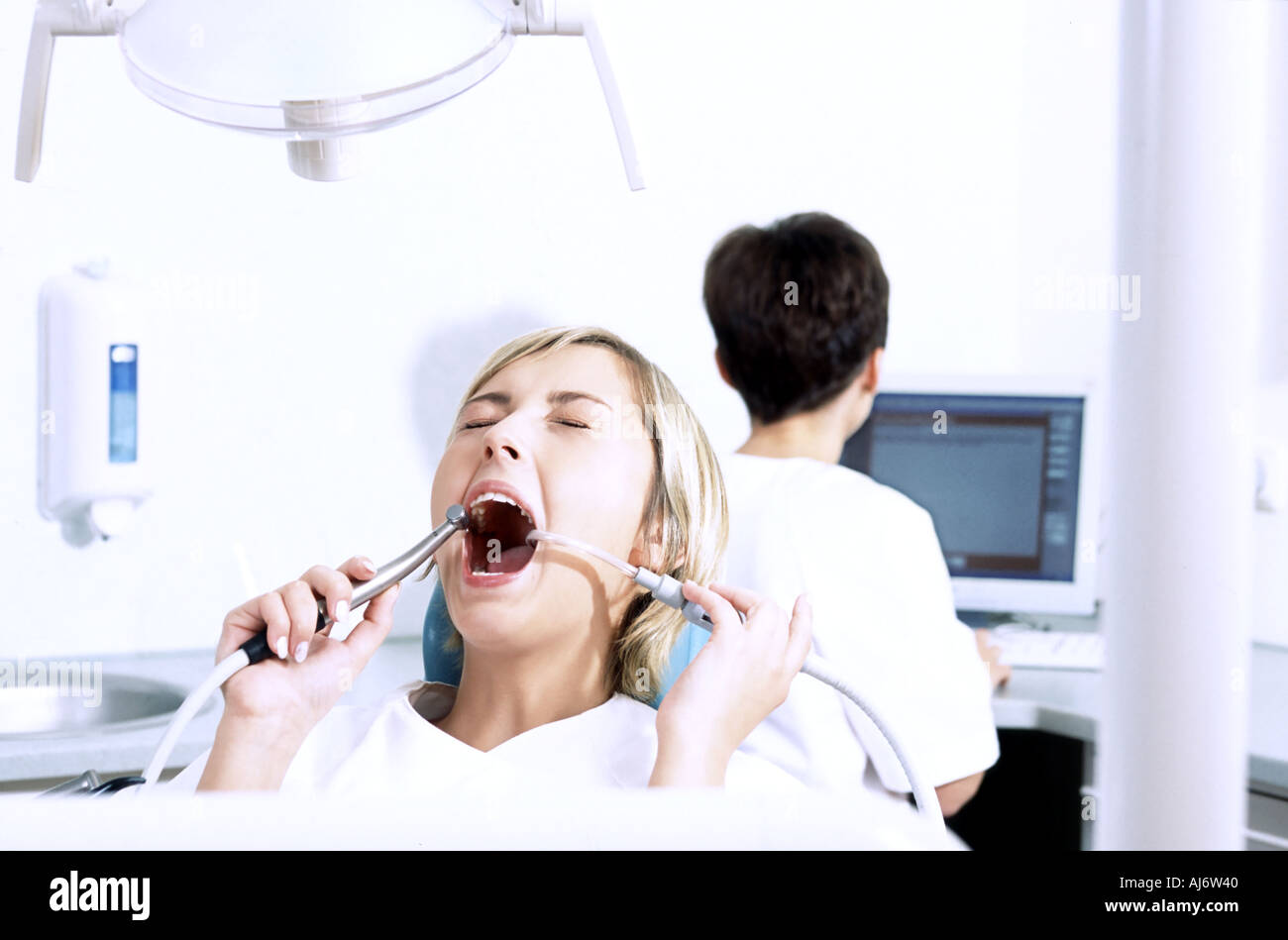 indoor dentistry study cabinet medicine dentistry woman women young 25 ...