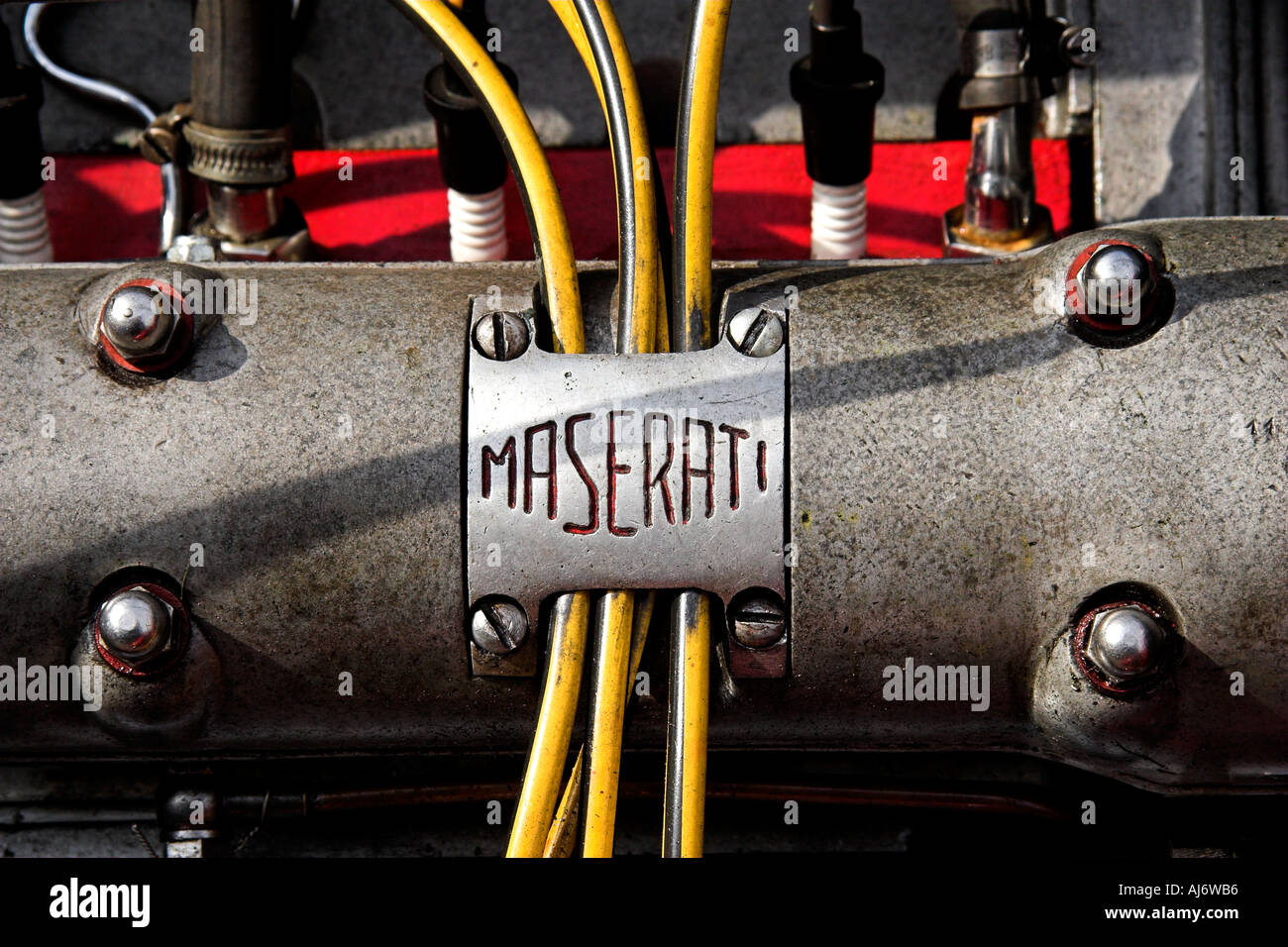 MASERATI ENGINE Car engine Stock Photo - Alamy