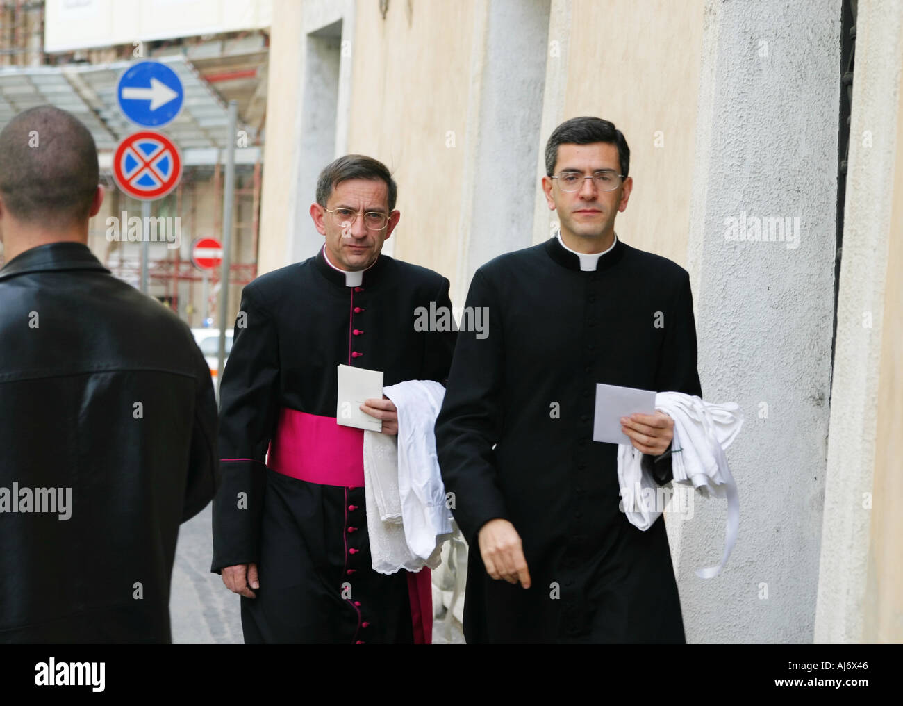 Two religious men Vatican Italy Stock Photo - Alamy