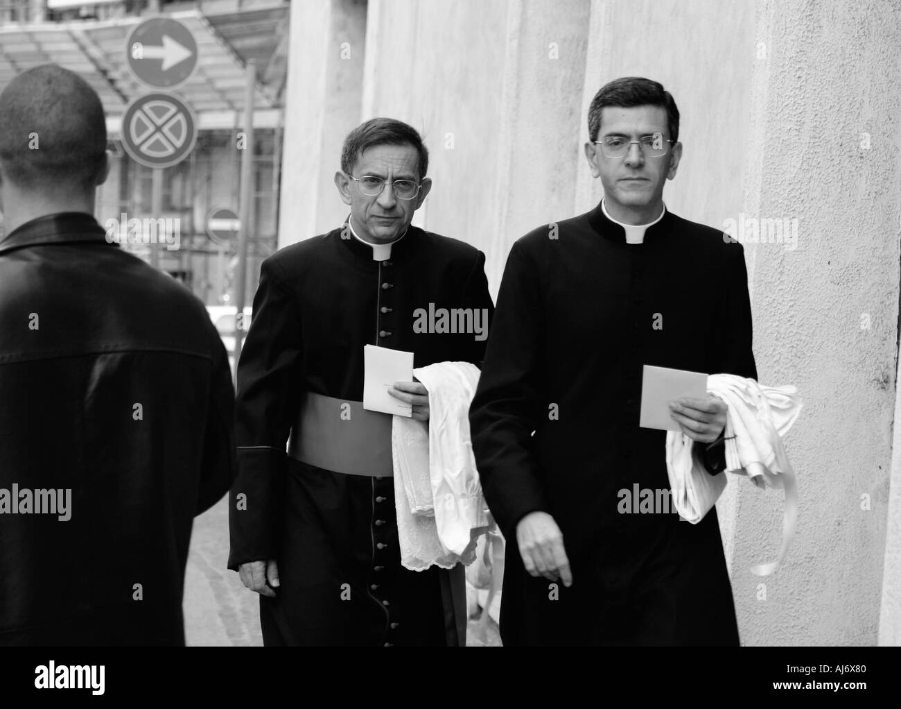 Two religious men Vatican Italy Stock Photo - Alamy