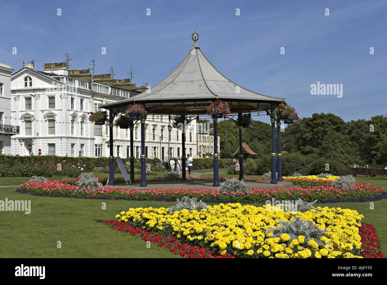 Crescent Gardens and Bandstand Filey North Yorkshire UK Stock Photo - Alamy