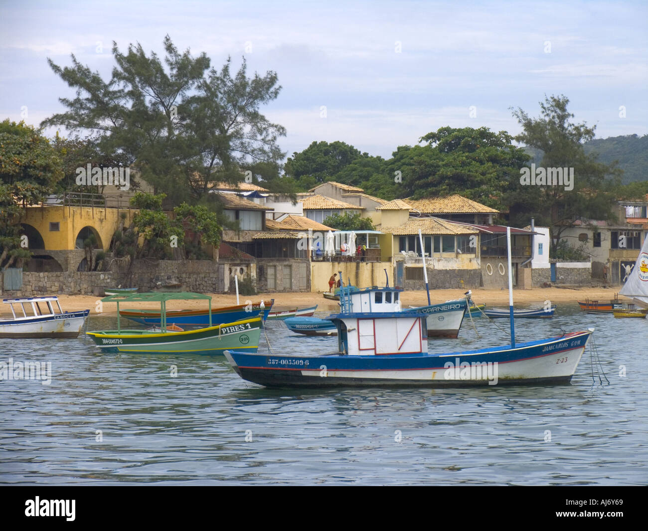 Fishing boats, Buzios, Brazil, South America Stock Photo - Alamy