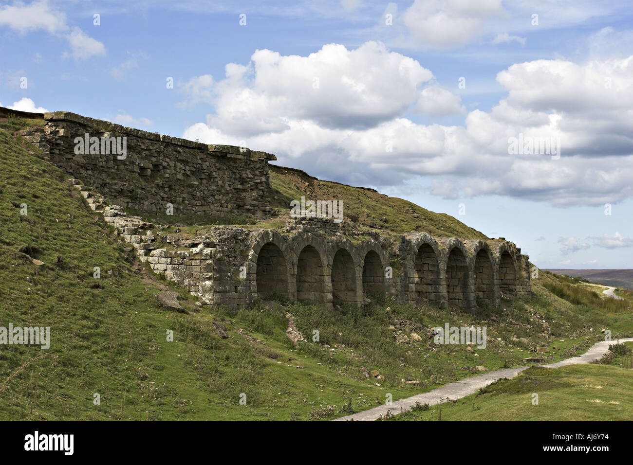 Ironstone Kilns at Rosedale in North York Moors National Park UK Stock ...