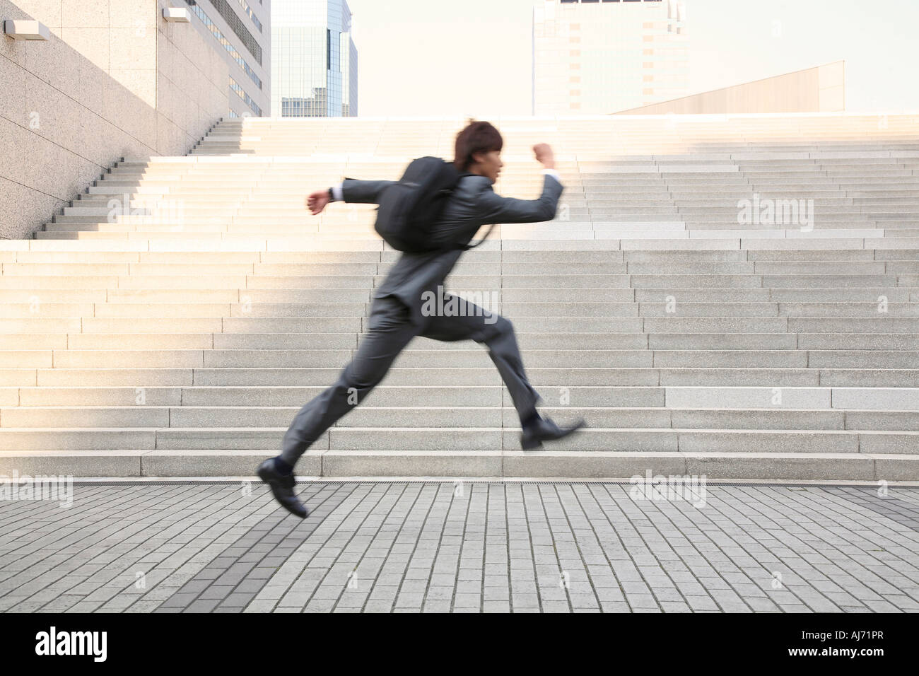 Office worker who is running Stock Photo - Alamy