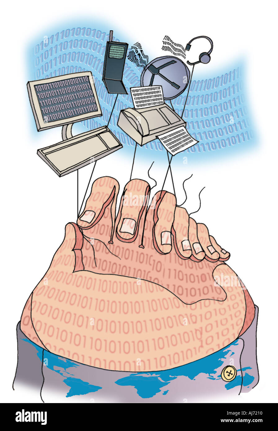 binary and digital communications world Stock Photo - Alamy