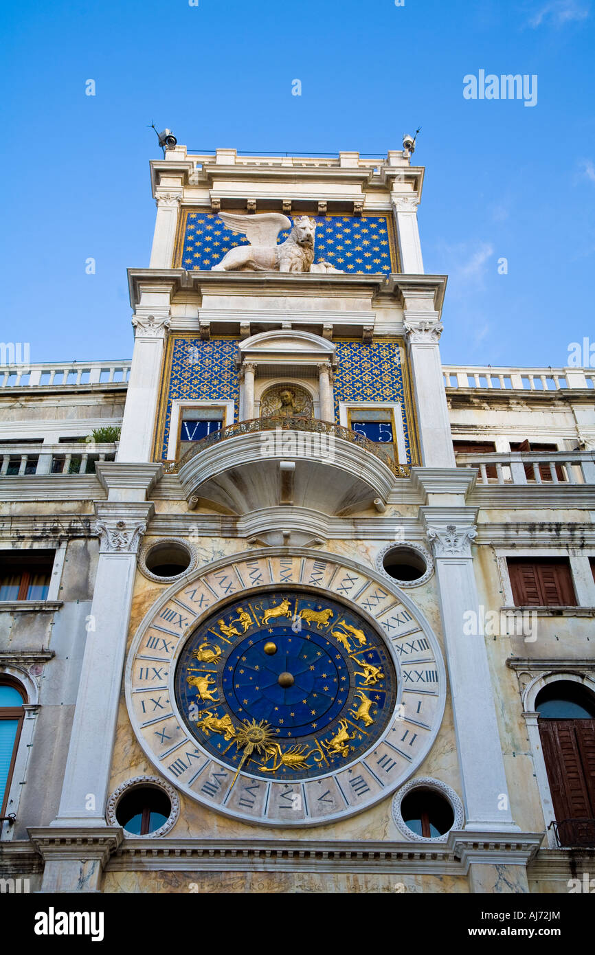 The clock tower in Piazza San Marco Stock Photo - Alamy