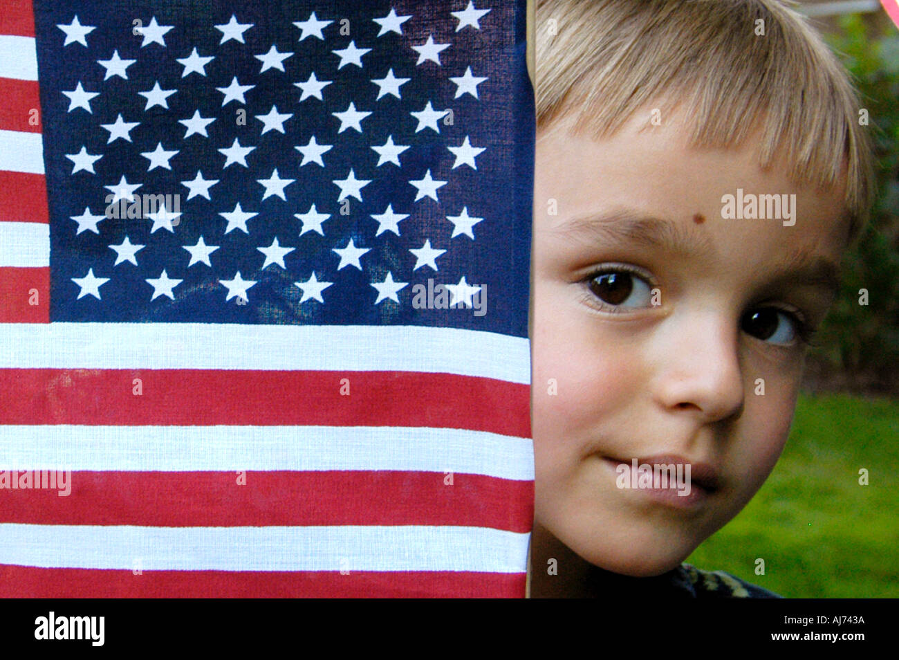 Child flag pledge hi-res stock photography and images - Alamy