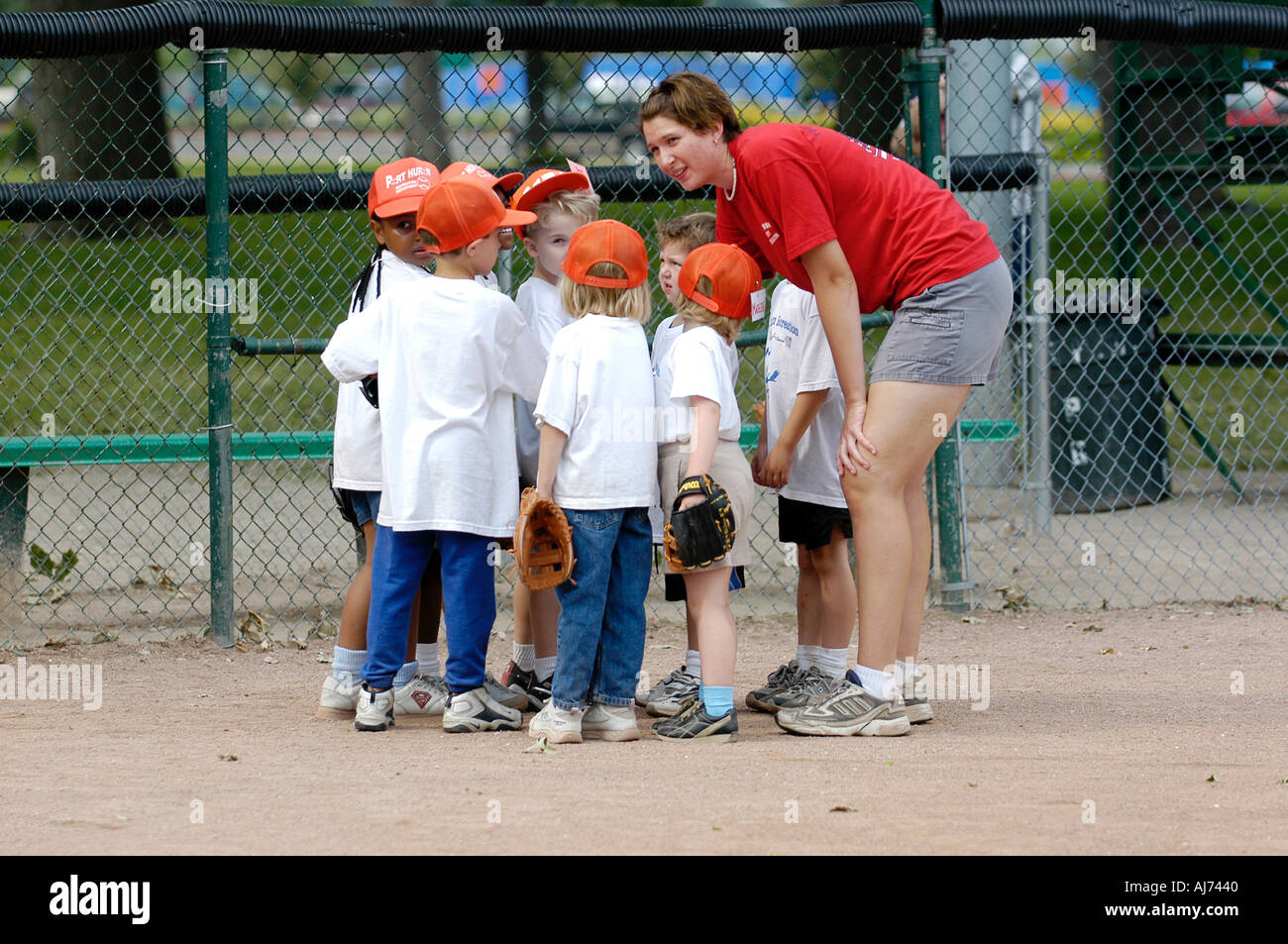 Children Learn To Play Baseball Stock Photo - Alamy