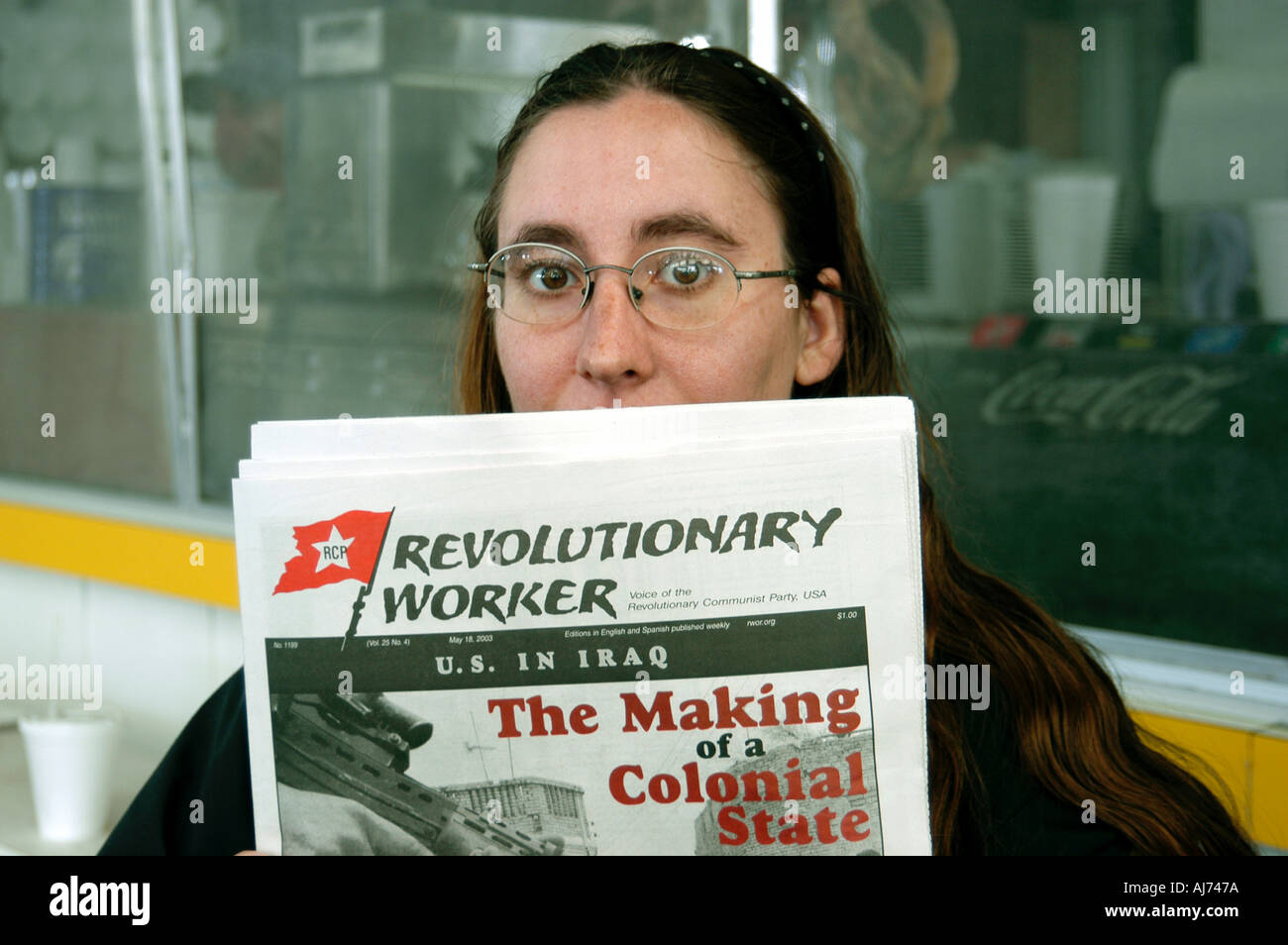 Female Sells Revolutionary Worker Newspaper Detroit Michigan Stock ... Female Sells Revolutionary Worker Newspaper Detroit Michigan Stock ...