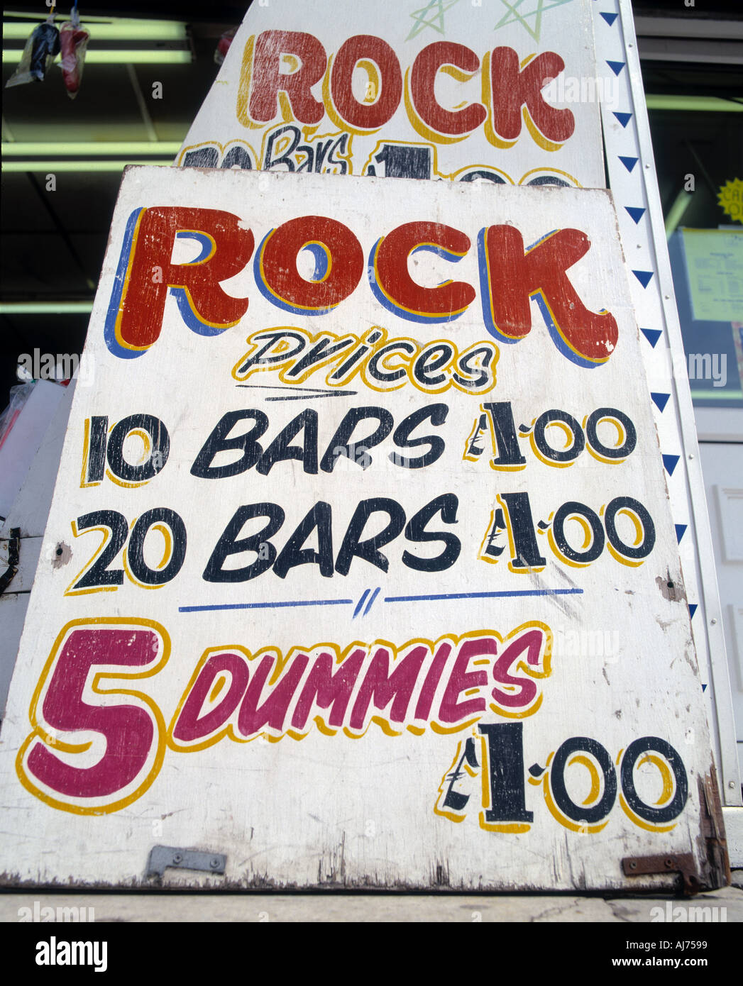 Blackpool rock for sale Lancashire England UK Stock Photo - Alamy