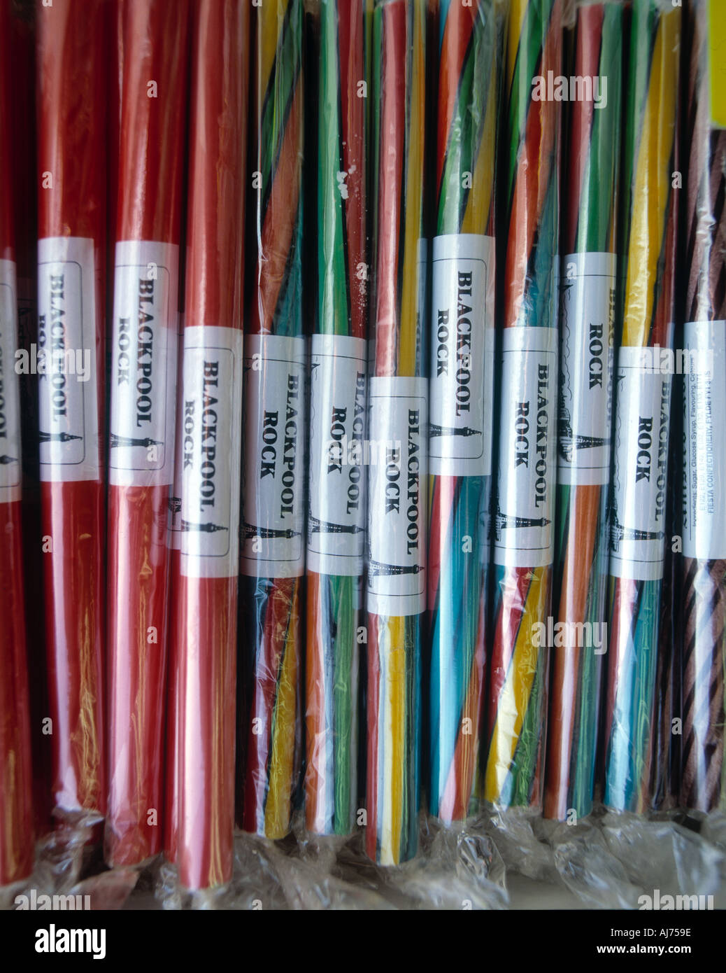 Blackpool Rock candy for sale Stock Photo - Alamy
