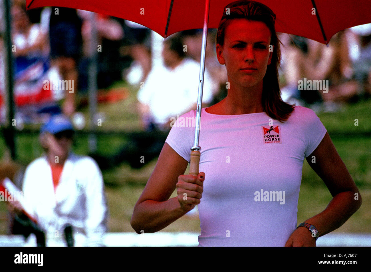 Grid girl brolly dolly hi-res stock photography and images - Alamy