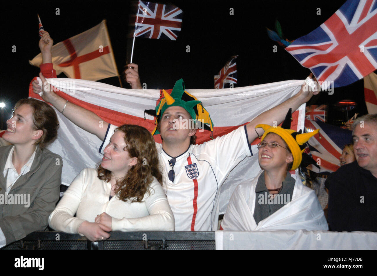 Fans at the BBC Proms in the Park outdoor concert on the last night of ...
