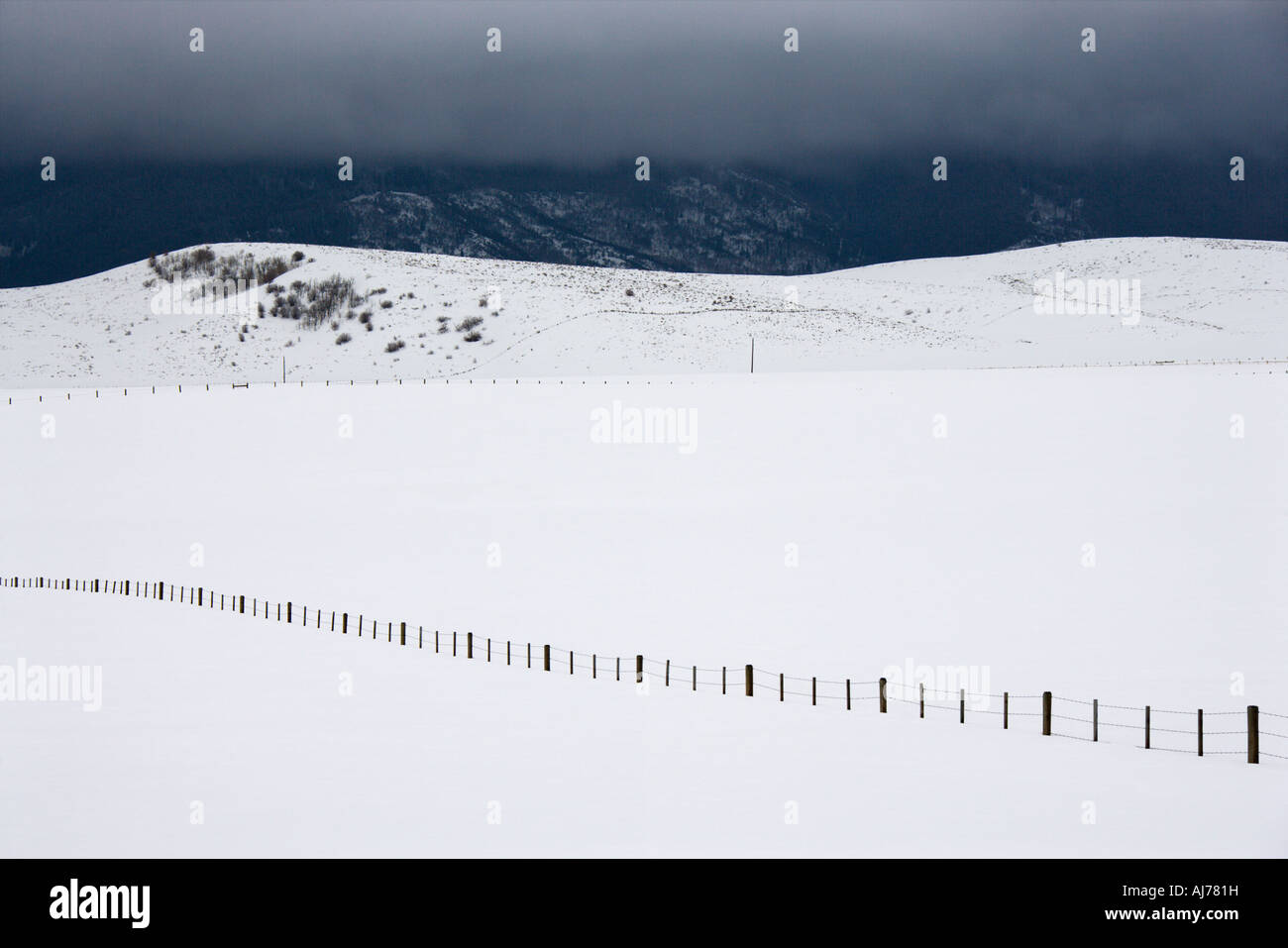 Perimeter Fence Snow High Resolution Stock Photography and Images - Alamy