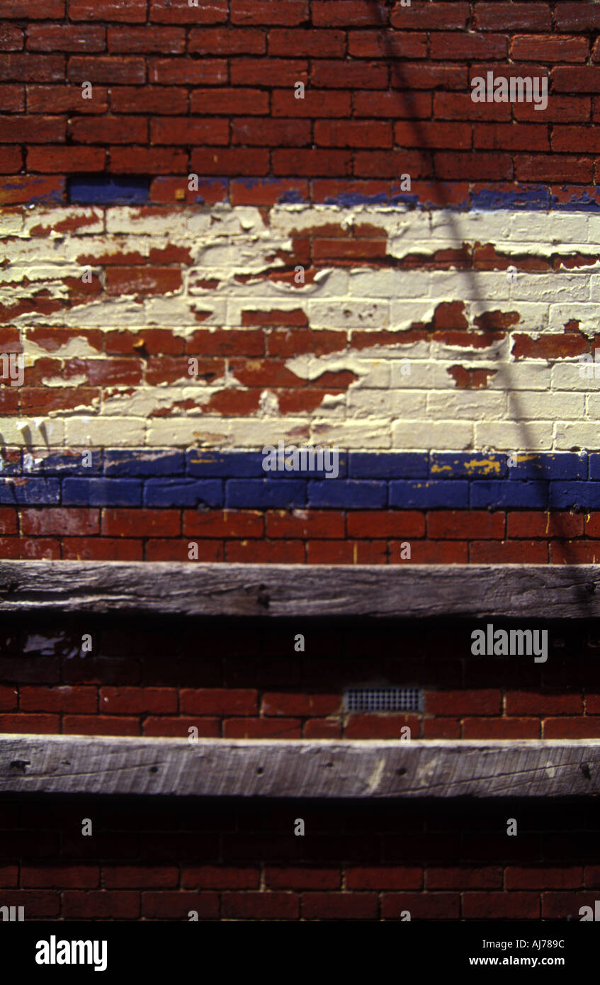 vehicle truck car transport damaged wall in laneway Melbourne Victoria ...