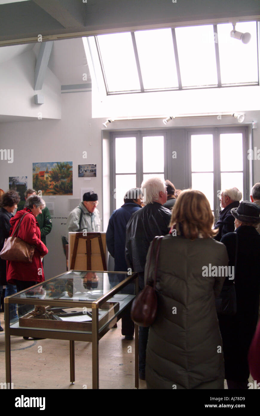 France Aube Essoyes Auguste Renoir s studio with tourists Stock Photo ...