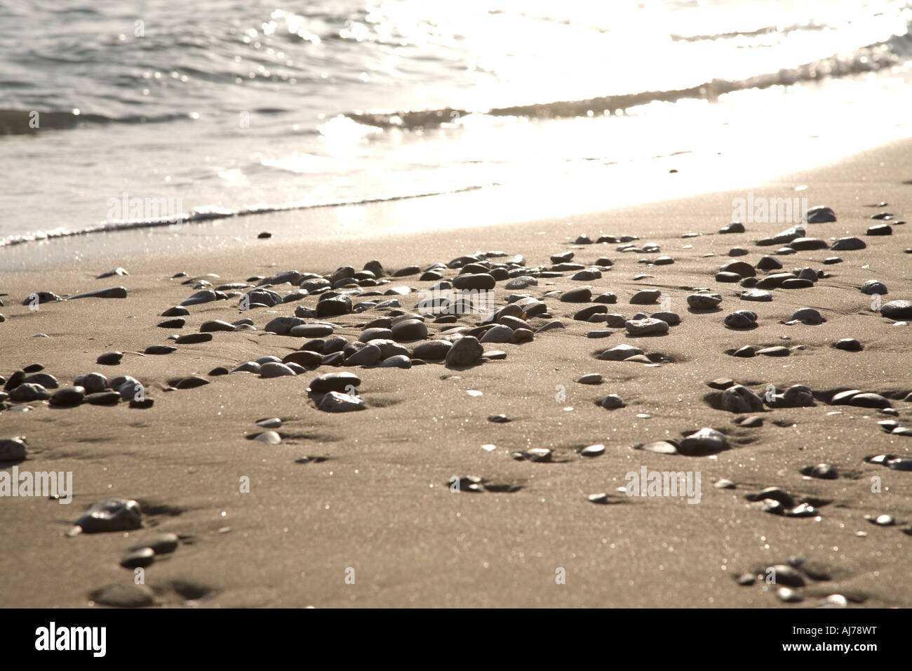 Beach Shoreline Sicily Italy Stock Photo - Alamy