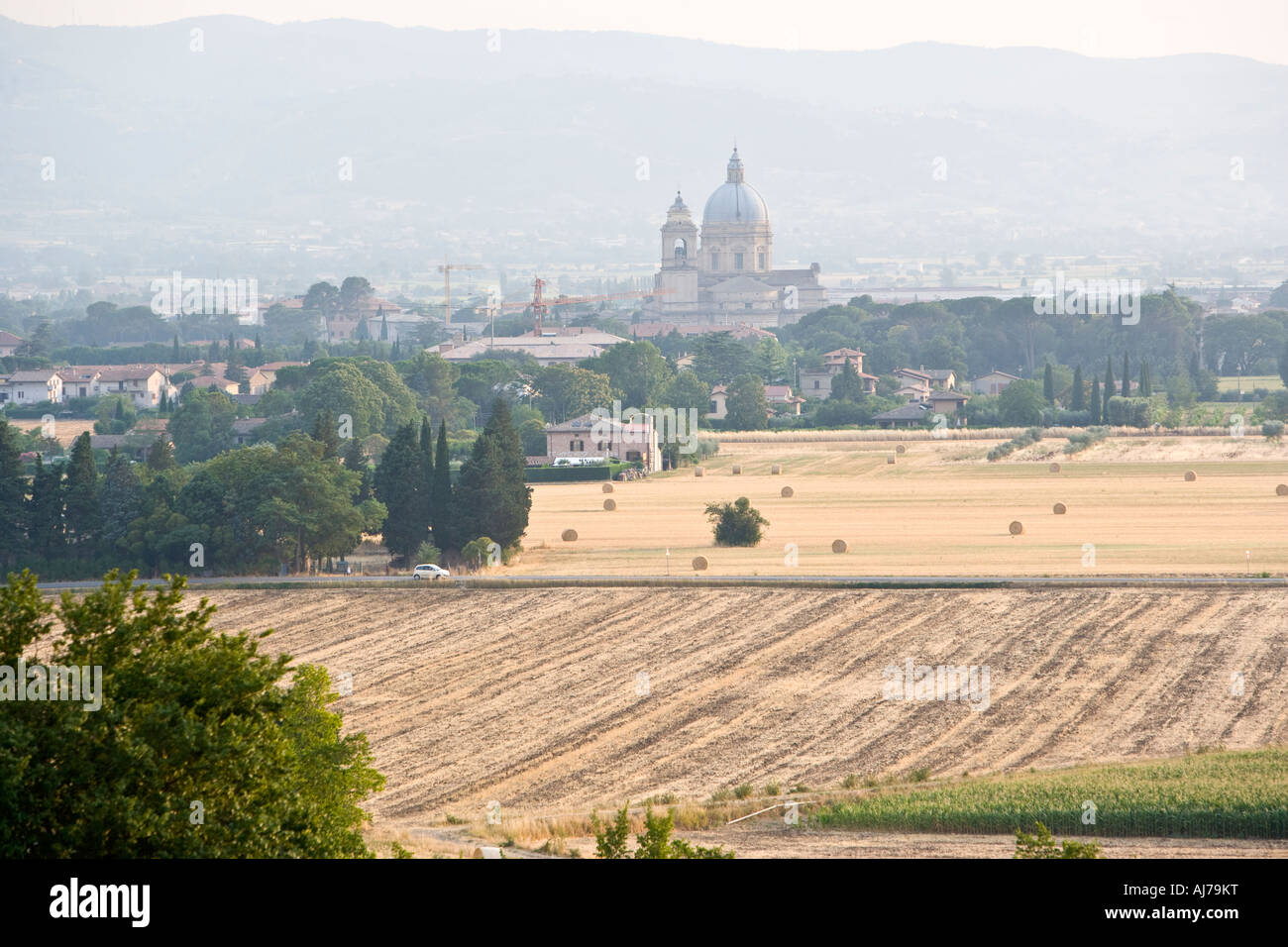 Basilica di Santa Maria degli Angeli near Assisi Umbria Italy Stock ...