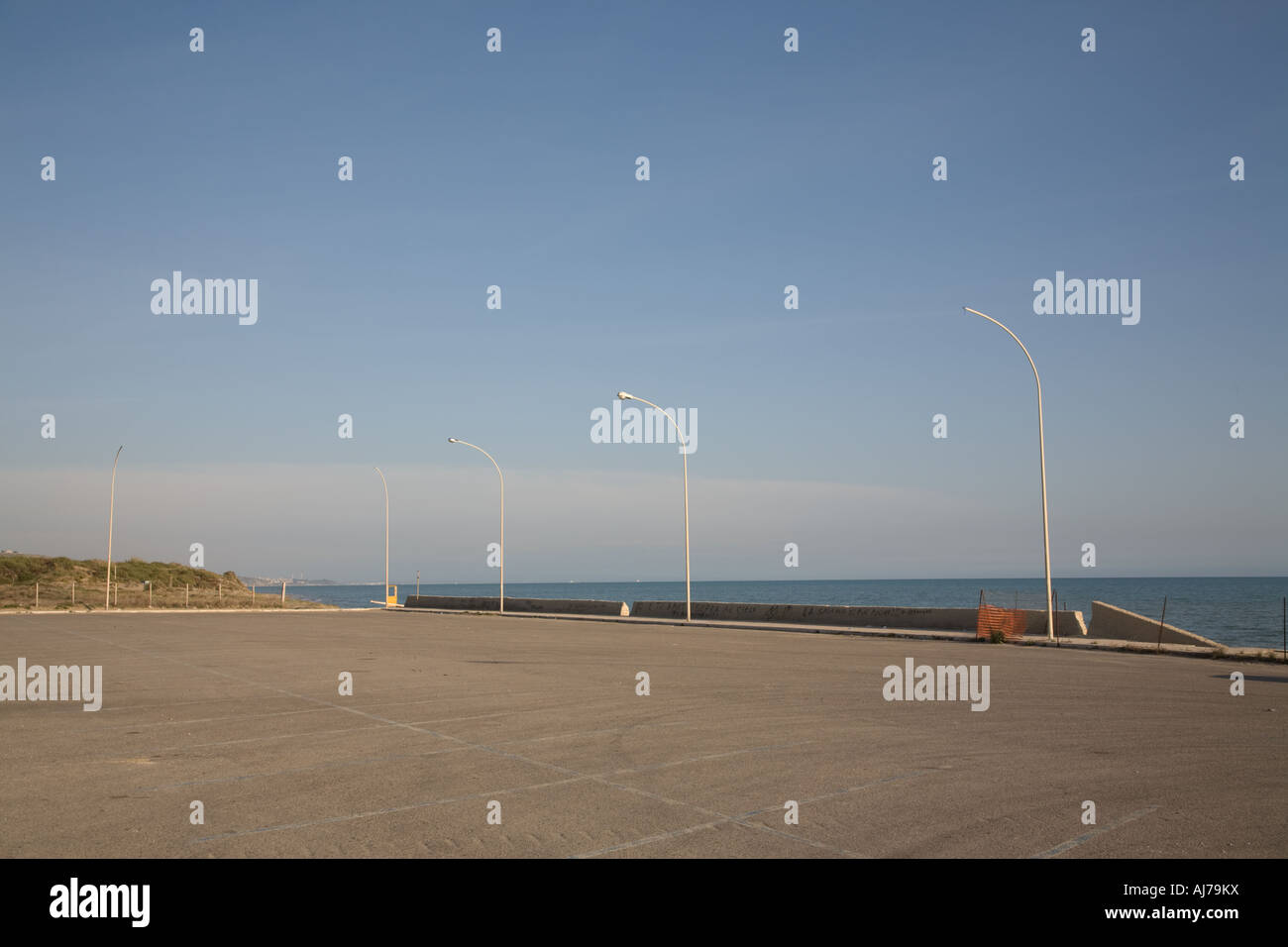 Parking Lot Sicily Stock Photo - Alamy