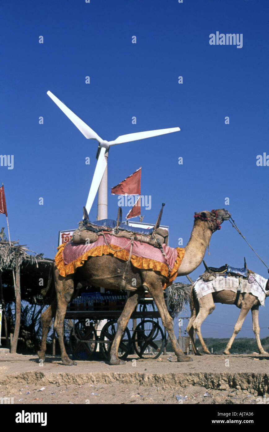 Windmills Tamil Nadu India Stock Photo - Alamy