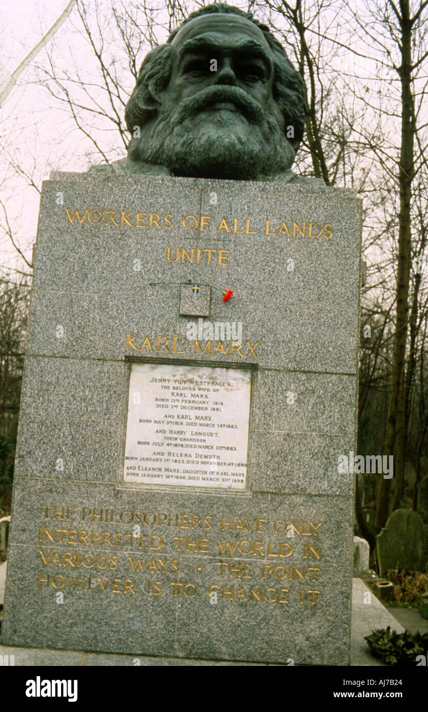 Highgate cemetary karl marx hi-res stock photography and images - Alamy