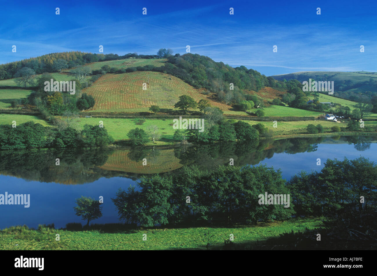 Upper Talley Lake Talley Carmathenshire Dyfed Wales UK 46908DN Stock ...