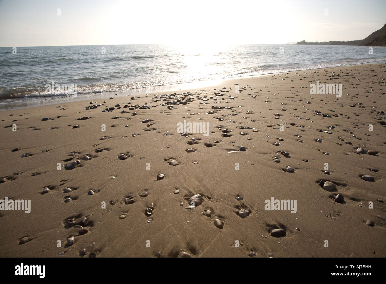 Beach Shoreline Sicily Italy Stock Photo - Alamy