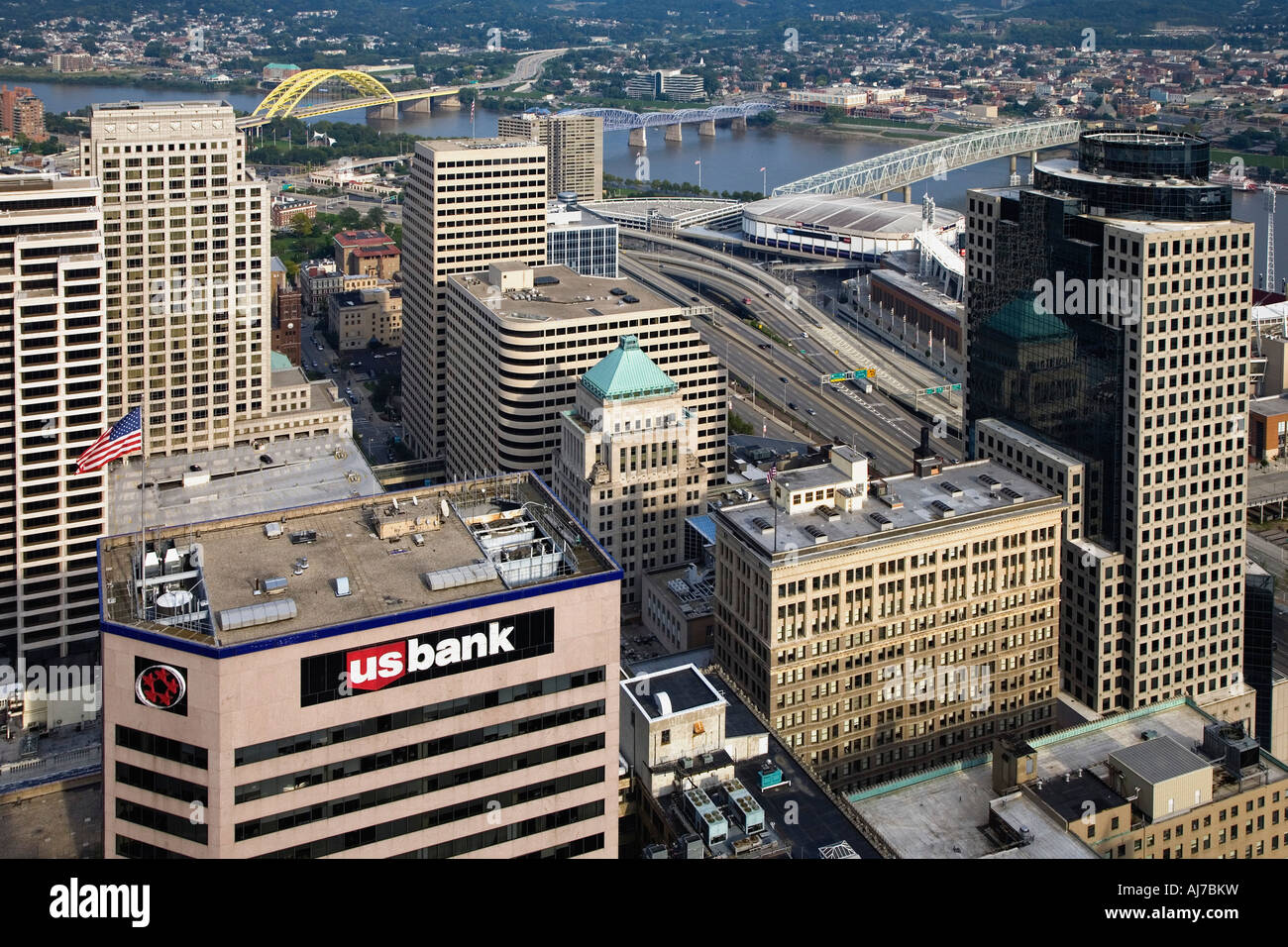 The Cincinnati Skyline as seen from atop the Carew Tower Cincinnati ...