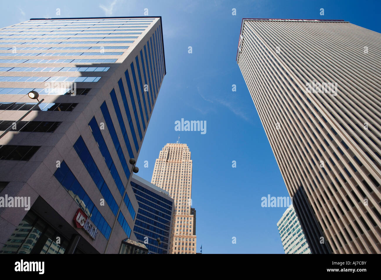 Cincinnati skyscrapers with the Carew tower in the background as seen ...