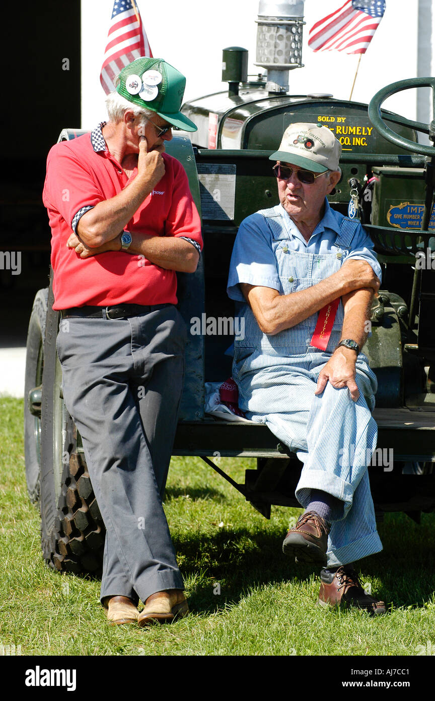 Senior Farmer Friends Engage in Conversation Stock Photo - Alamy