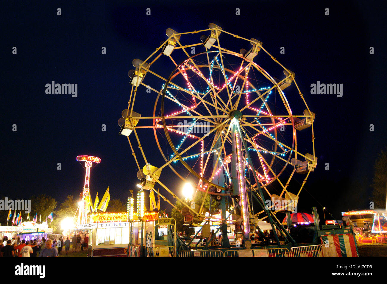 Carnival Festival Activities at Night Stock Photo - Alamy