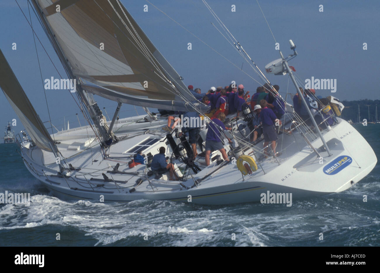 Maxi Yacht Multipep Admirals Cup Racing English Channel England Great ...