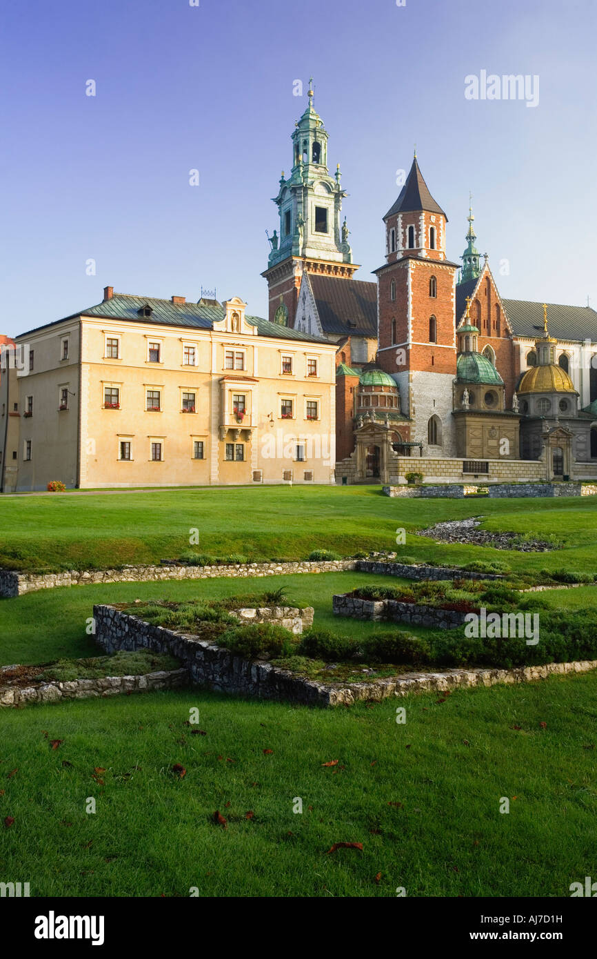 The Royal Cathedral also known as the Cracow Cathedral at Wawel Hill ...