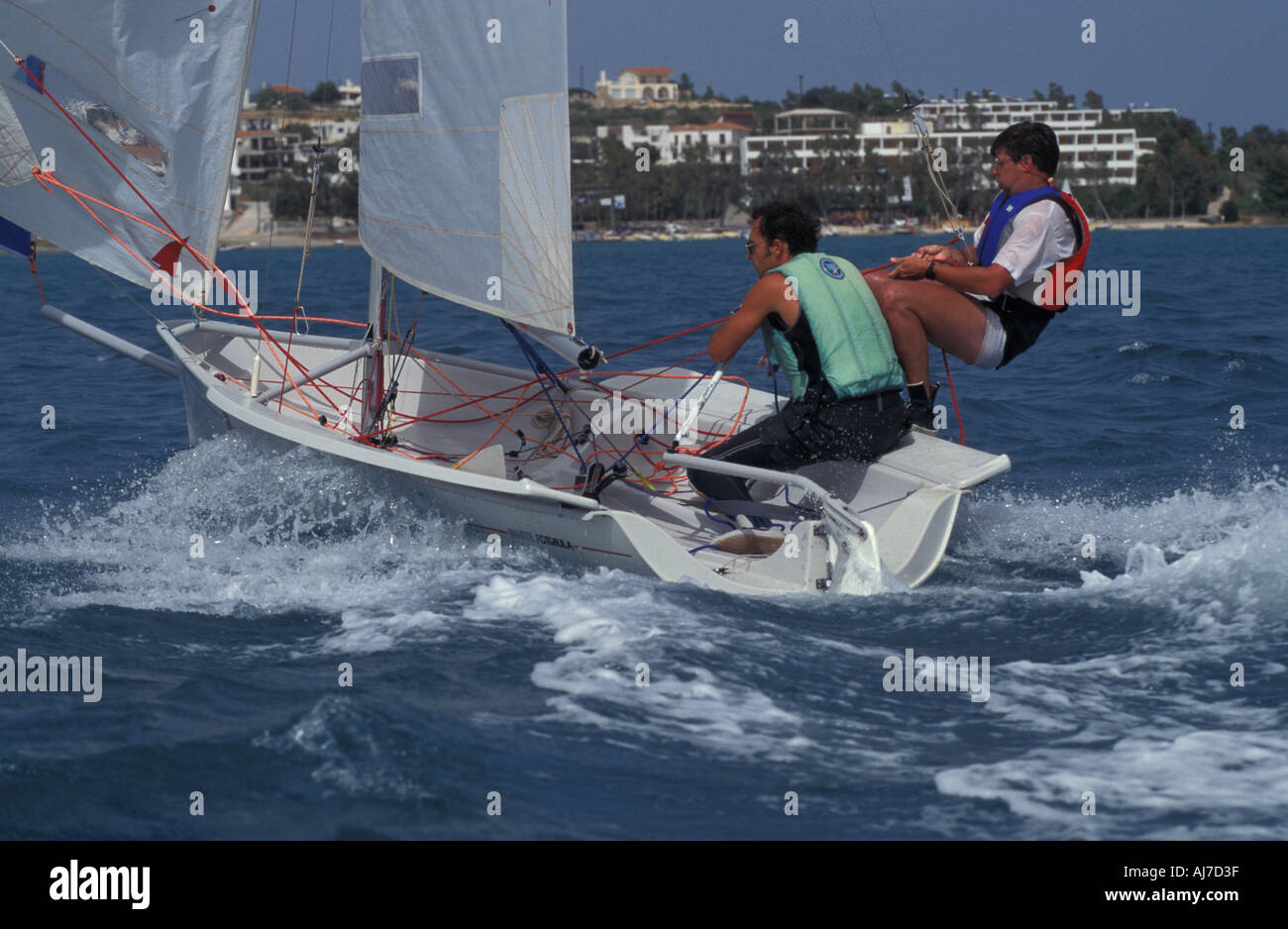 Topper dinghy sailing Sussex coast English Channel England Great ...