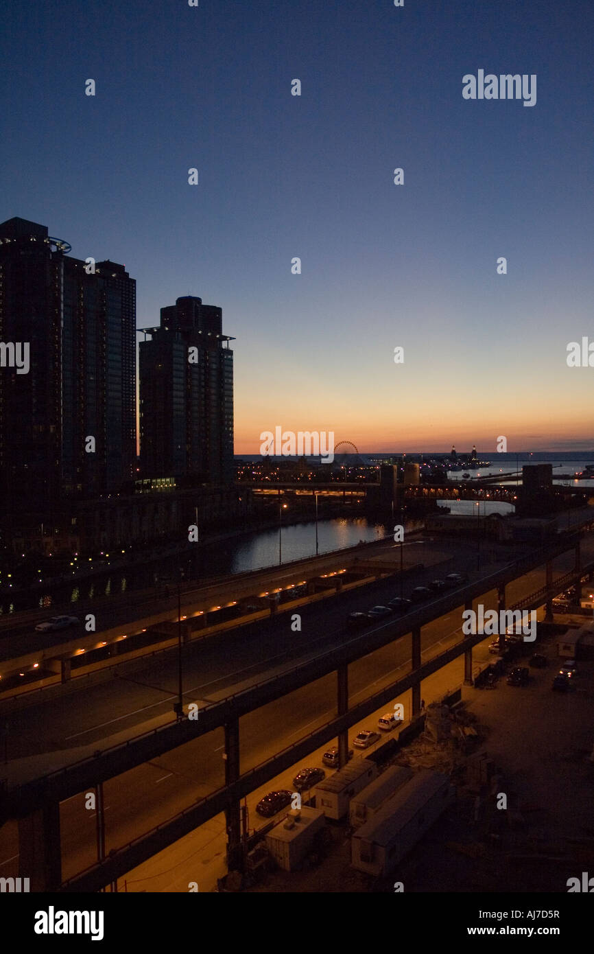 Lower wacker drive hi-res stock photography and images - Alamy