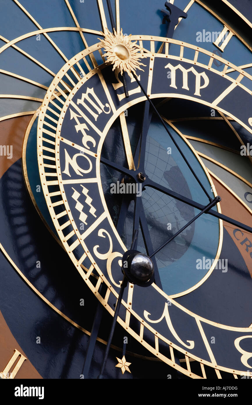 The Town Hall Clock also known as the Astronomical Clock rebuilt by ...