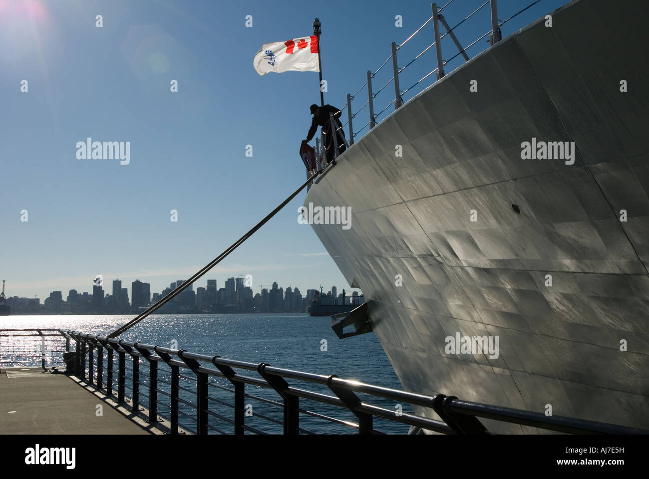 Canadian military Navy ship in North Vancouver, British Columbia ...