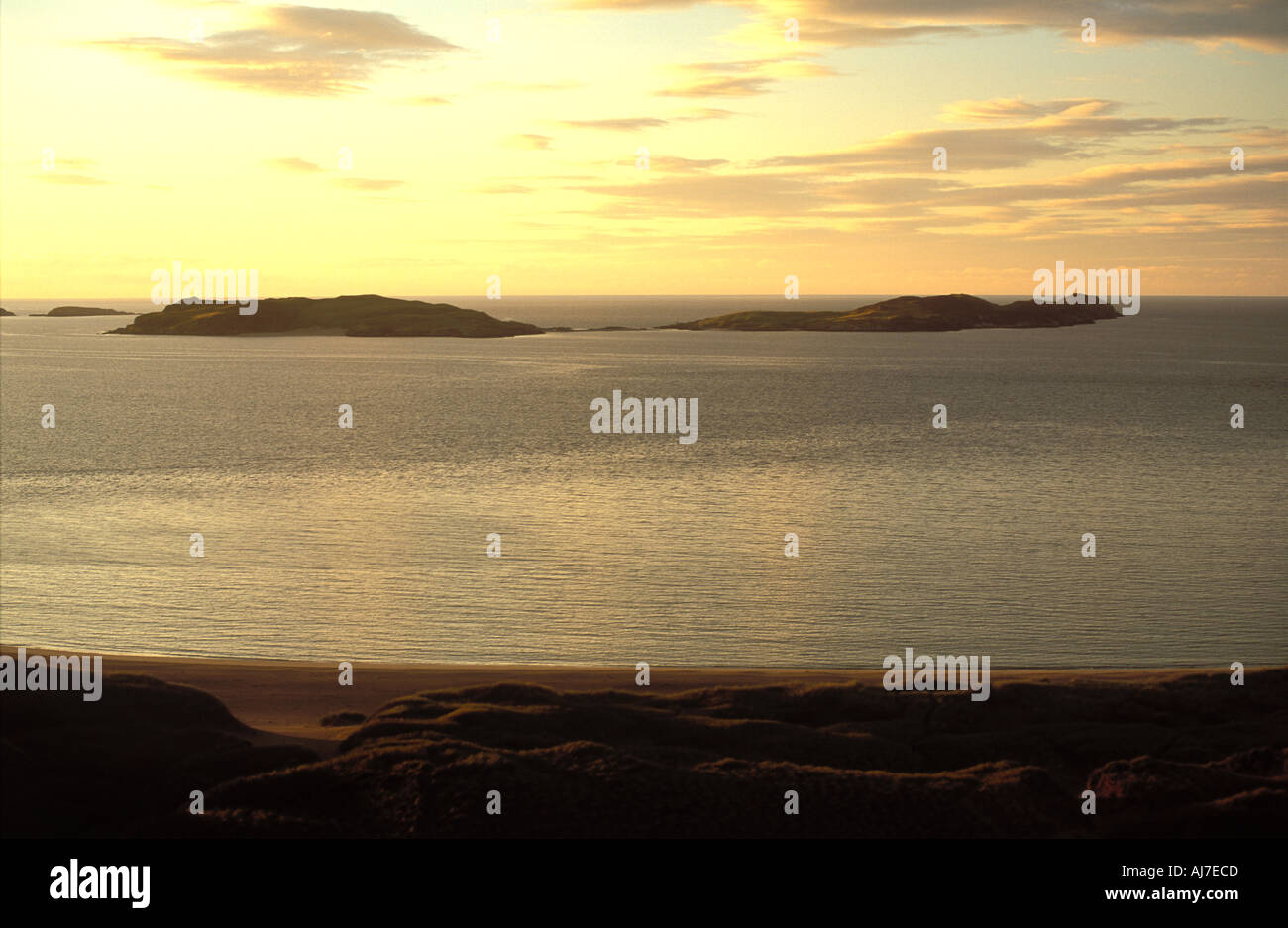 Rabbit Island in Sunset Scottish Highlands Stock Photo - Alamy