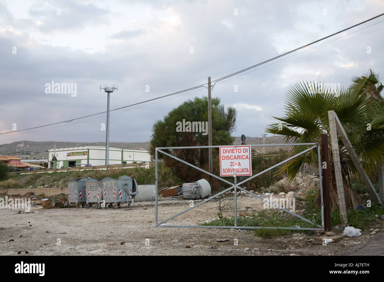 Dump site near falconara beach hi-res stock photography and images - Alamy