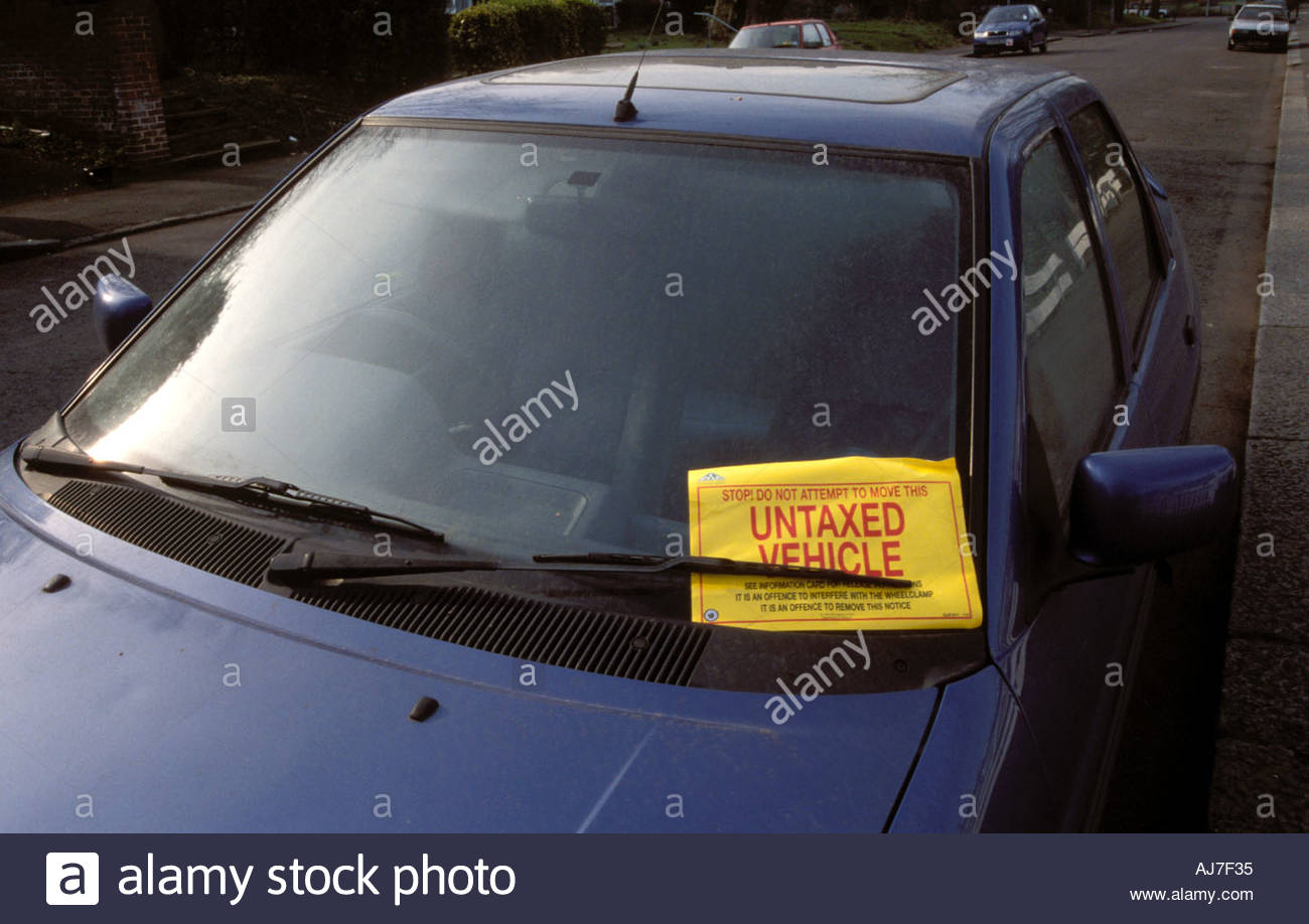 Untaxed Vehicle Sign Stock Photos & Untaxed Vehicle Sign Stock Images ...